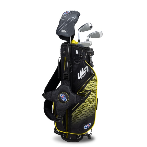 Right Hand UL7-42 4 Club Stand Set, Black/Yellow | U.S. Kids Golf