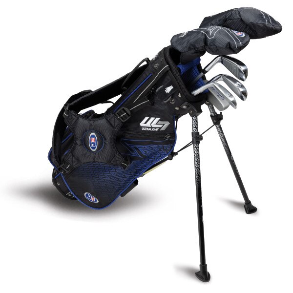 Right Hand UL7-45 6 Club Stand Set, Black/Blue | U.S. Kids Golf