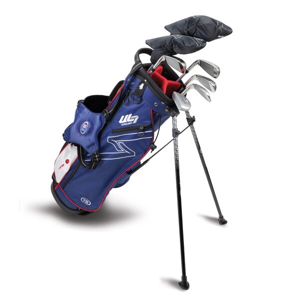 Right Hand UL7-57 7 Club Stand Set, Navy/Red | U.S. Kids Golf