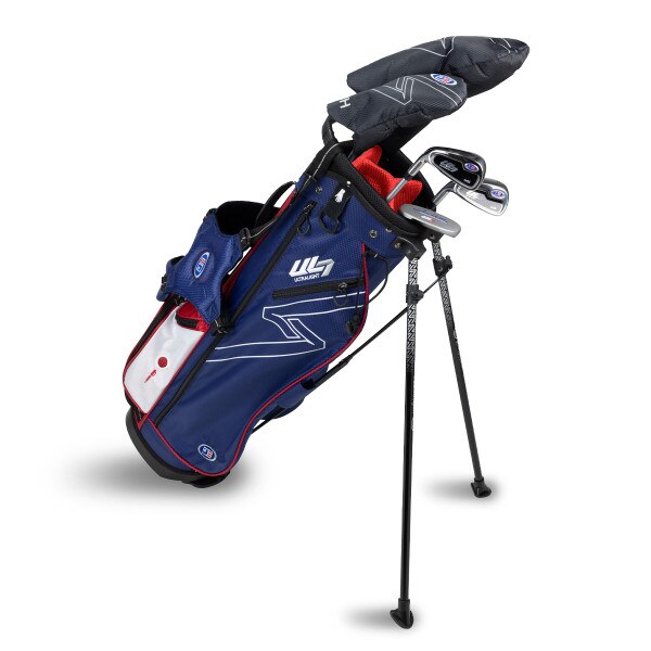 Left Hand UL7-57 5 Club Stand Set, Navy/Red | U.S. Kids Golf