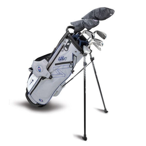 Right Hand UL7-60 7 Club Stand Set, Silver/Navy | U.S. Kids Golf