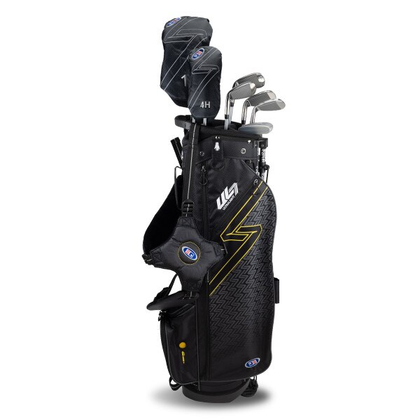 Right Hand UL7-63 7 Club Stand Set, Black/Gold | U.S. Kids Golf